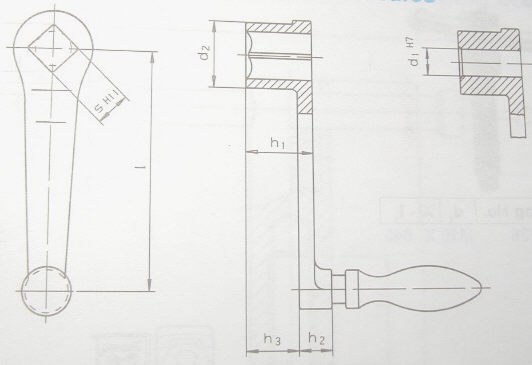 Handkurbelnflach DIN 469